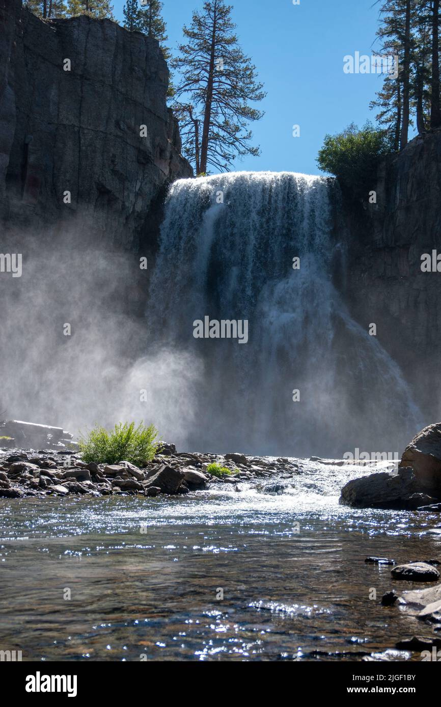 Rainbow Falls is a large and popular waterfall in Devil's Postpile ...