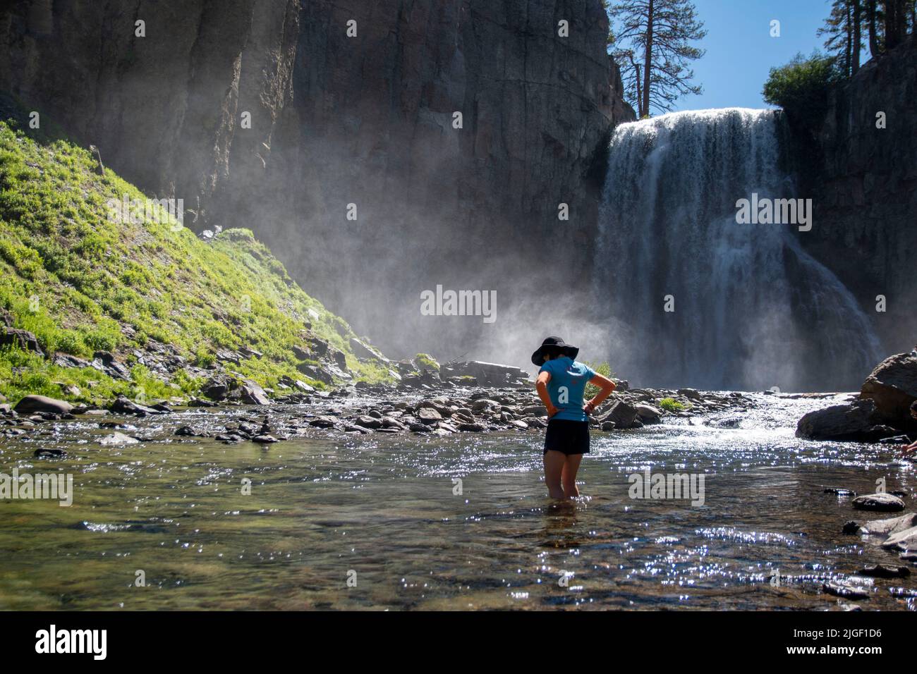 Rainbow Falls is a large and popular waterfall in Devil's Postpile ...