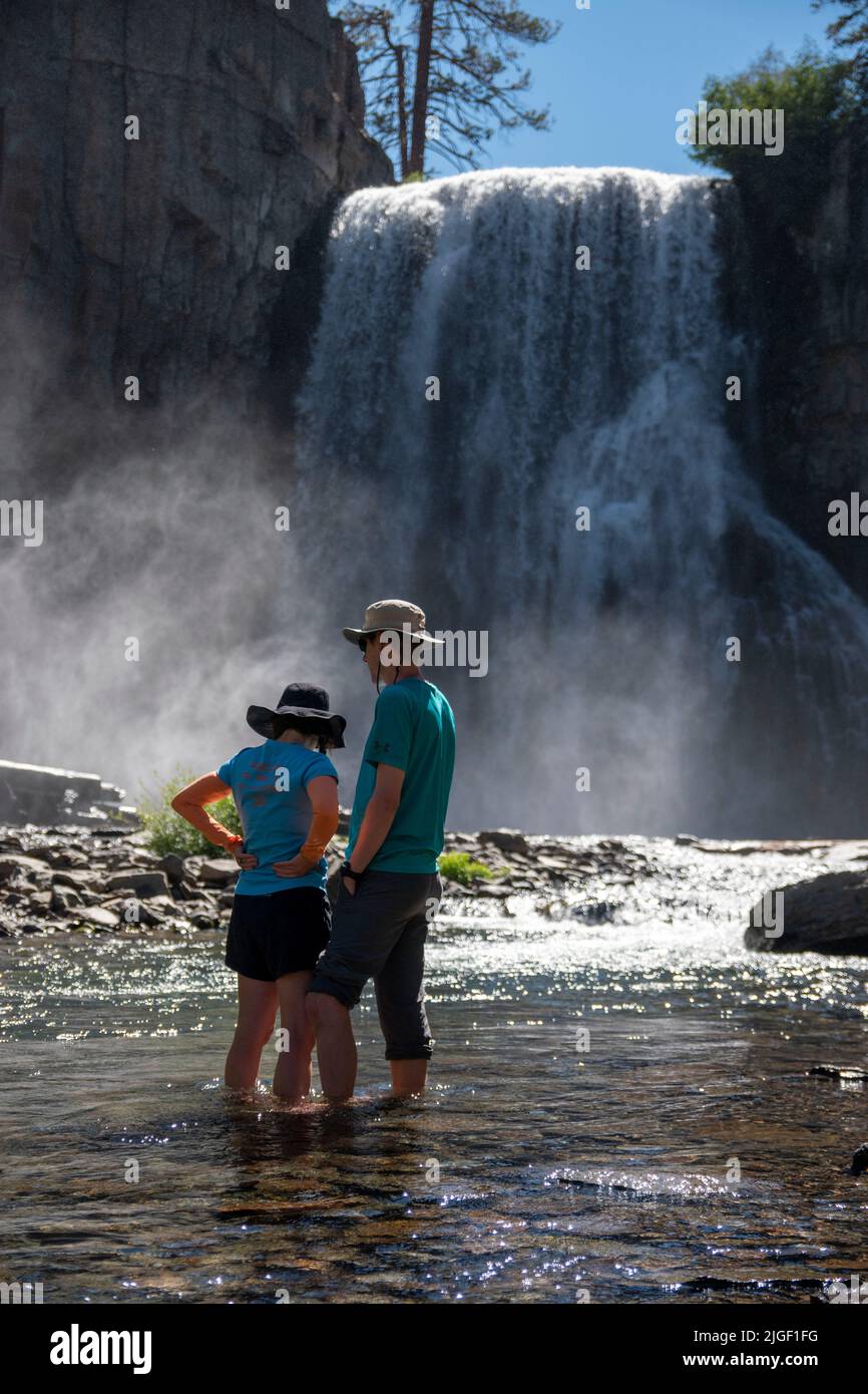 Rainbow Falls is a large and popular waterfall in Devil's Postpile ...