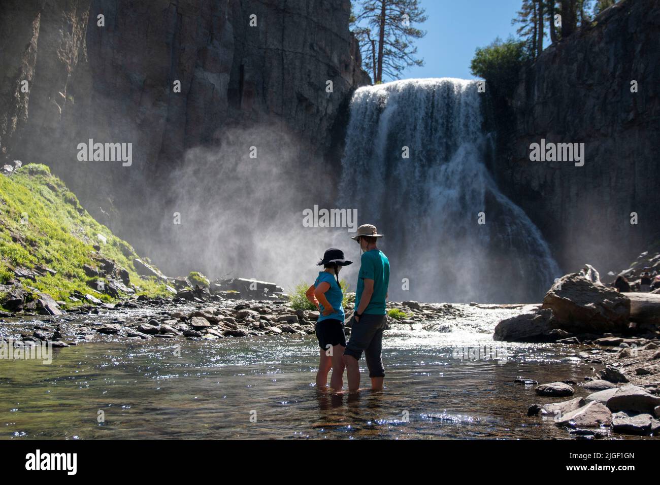 Rainbow Falls is a large and popular waterfall in Devil's Postpile ...