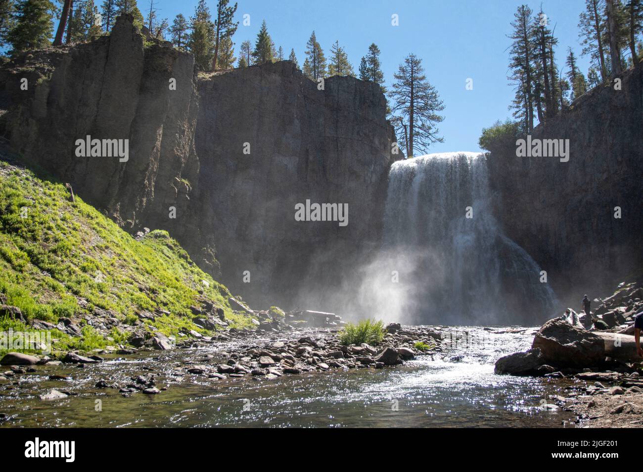 Rainbow Falls is a large and popular waterfall in Devil's Postpile ...