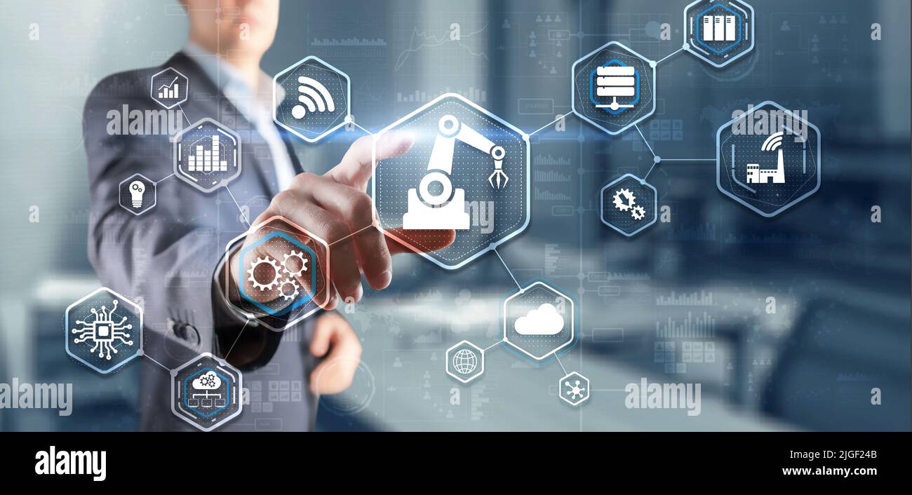 RPA Robotic Process Automation system Artificial intelligence Stock ... RPA Robotic Process Automation system Artificial intelligence Stock ...