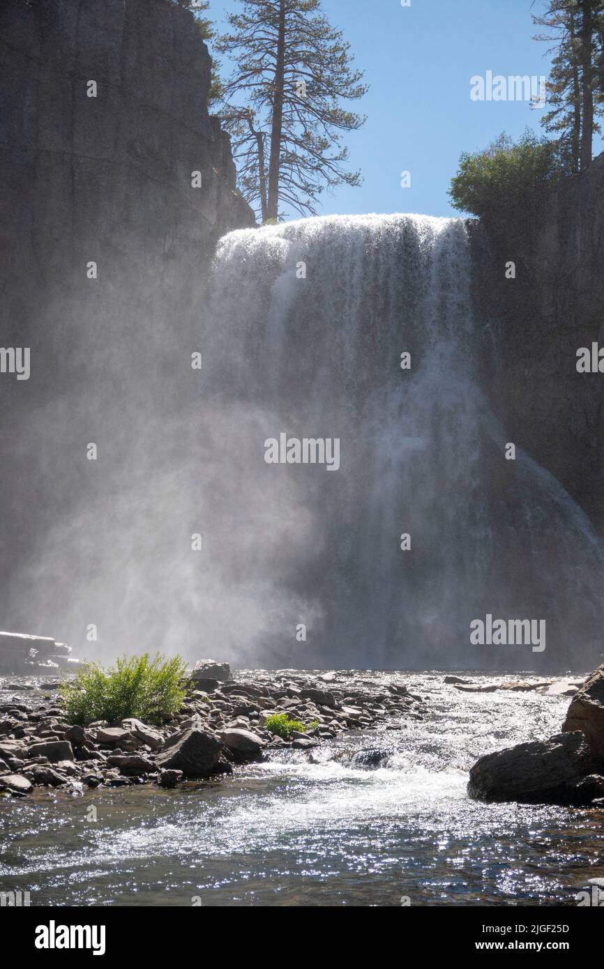 Rainbow Falls is a large and popular waterfall in Devil's Postpile ...