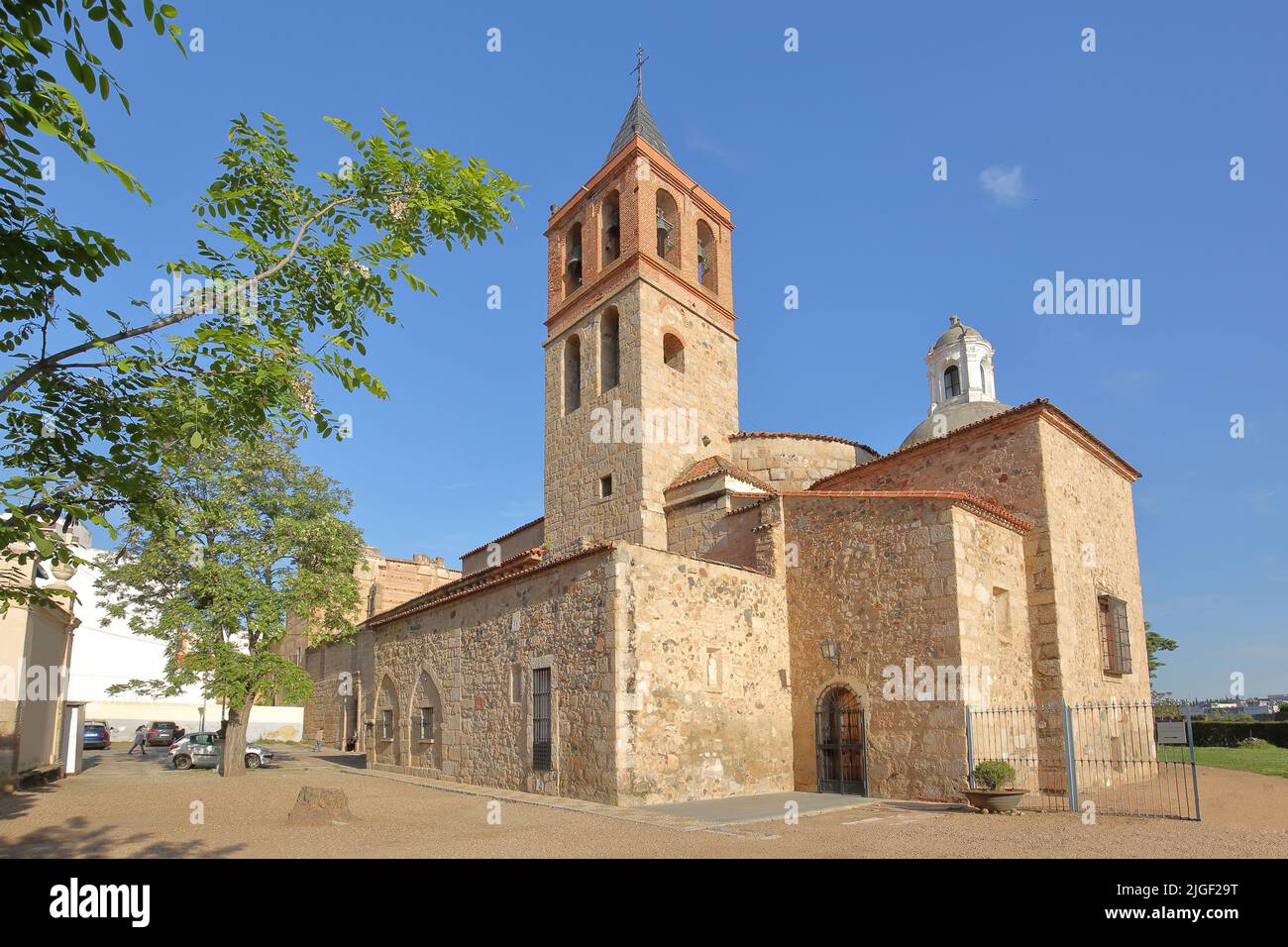 Basílica de Santa Eulalia built 13th century in Merida, Extremadura ...