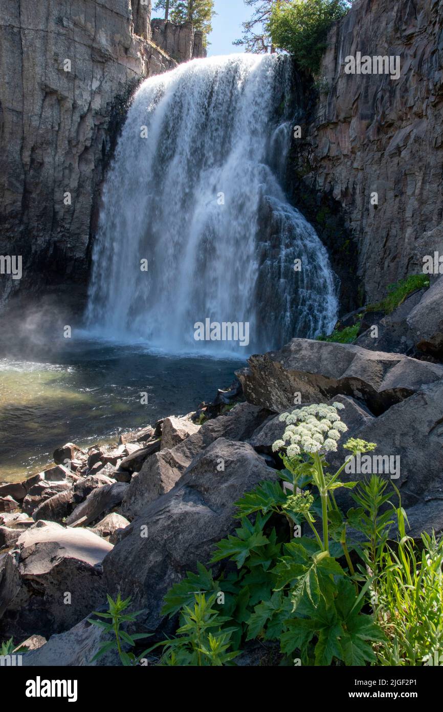 Rainbow Falls is a large and popular waterfall in Devil's Postpile ...