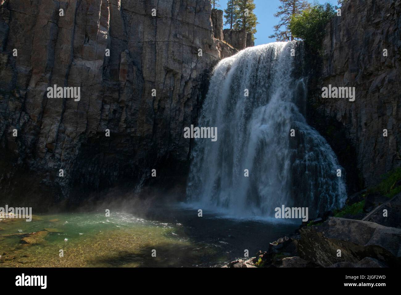 Rainbow Falls is a large and popular waterfall in Devil's Postpile ...