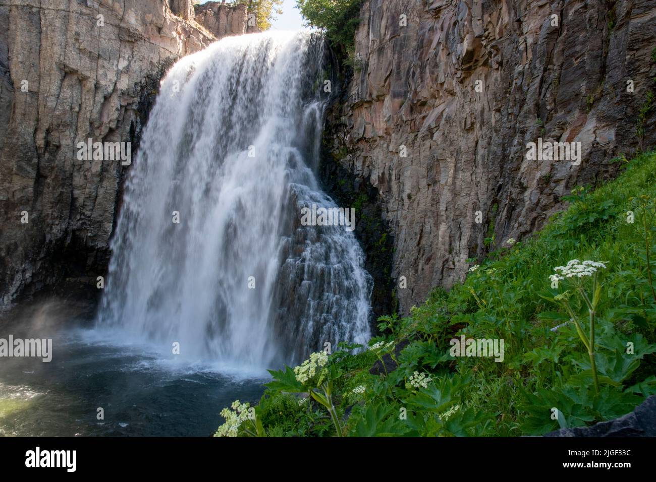 Rainbow Falls is a large and popular waterfall in Devil's Postpile ...