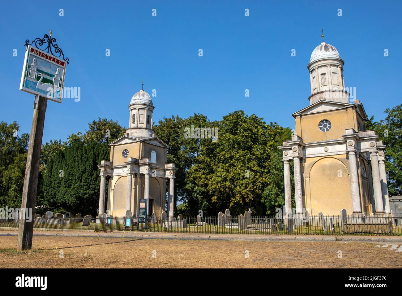 Essex, UK - September 7th 2021: The historic Mistley Towers in the ...