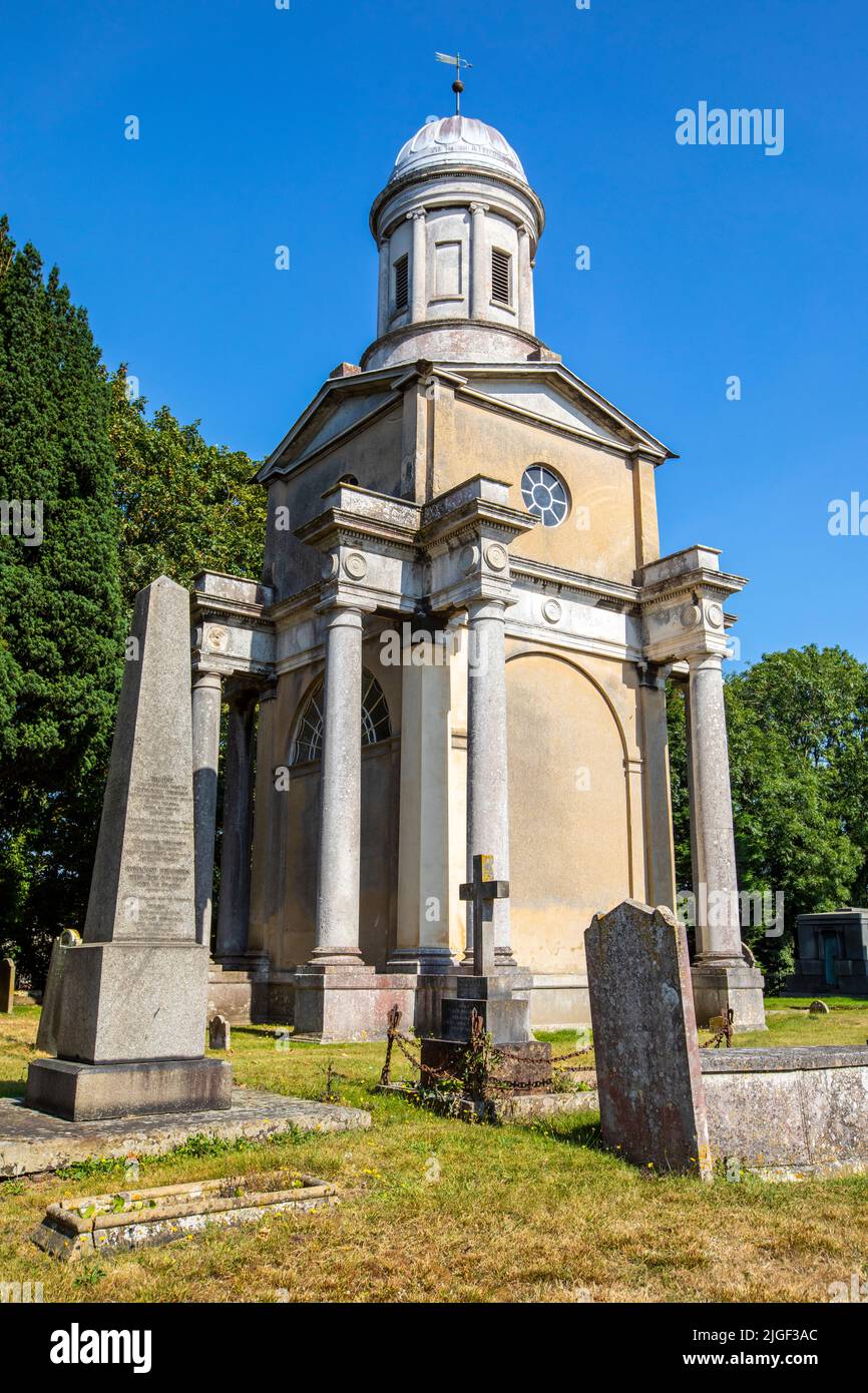 One of the historic Mistley Towers in the village of Mistley in Essex ...