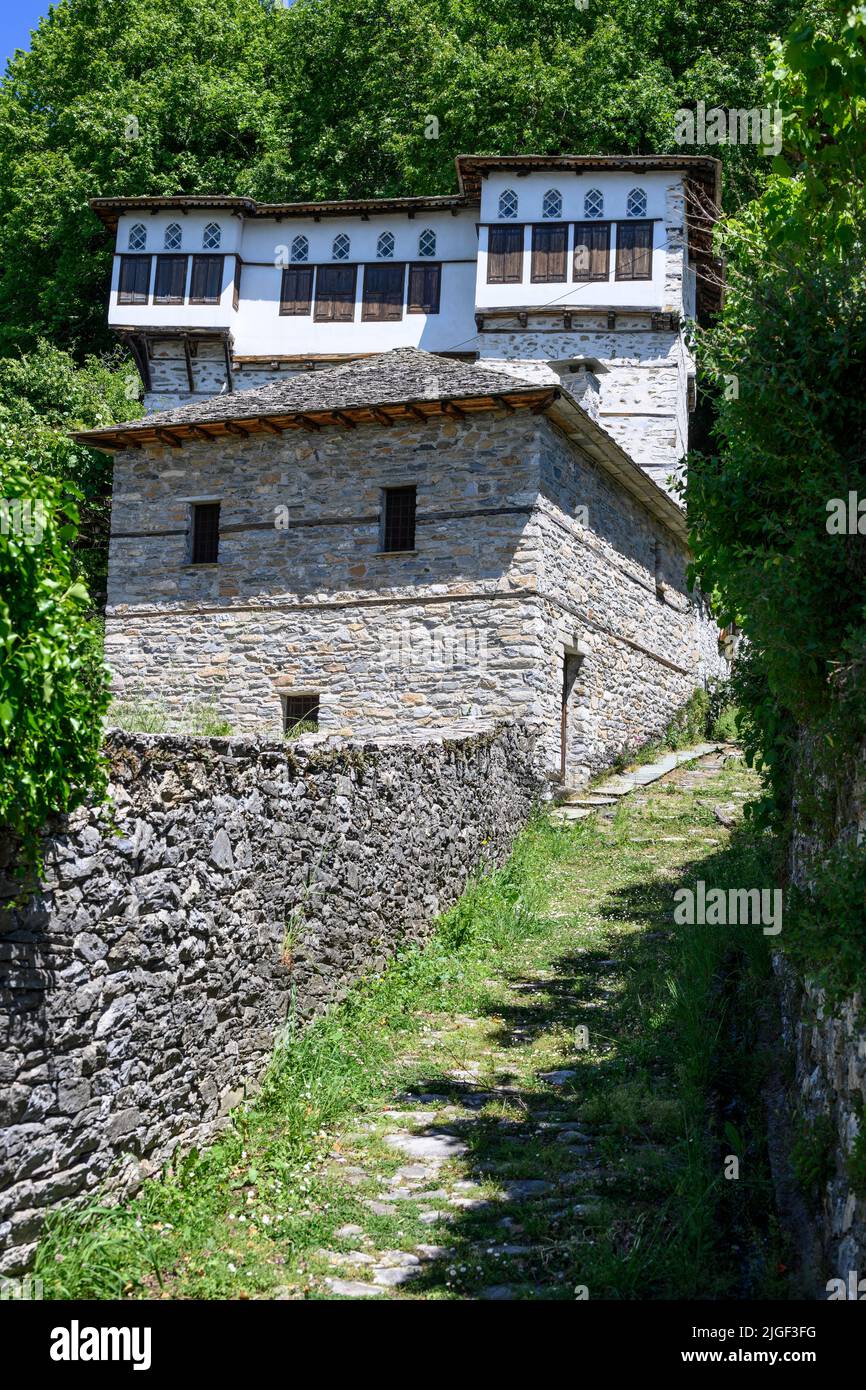 traditional stone house in the well preserved village of Vizitsa. on ...