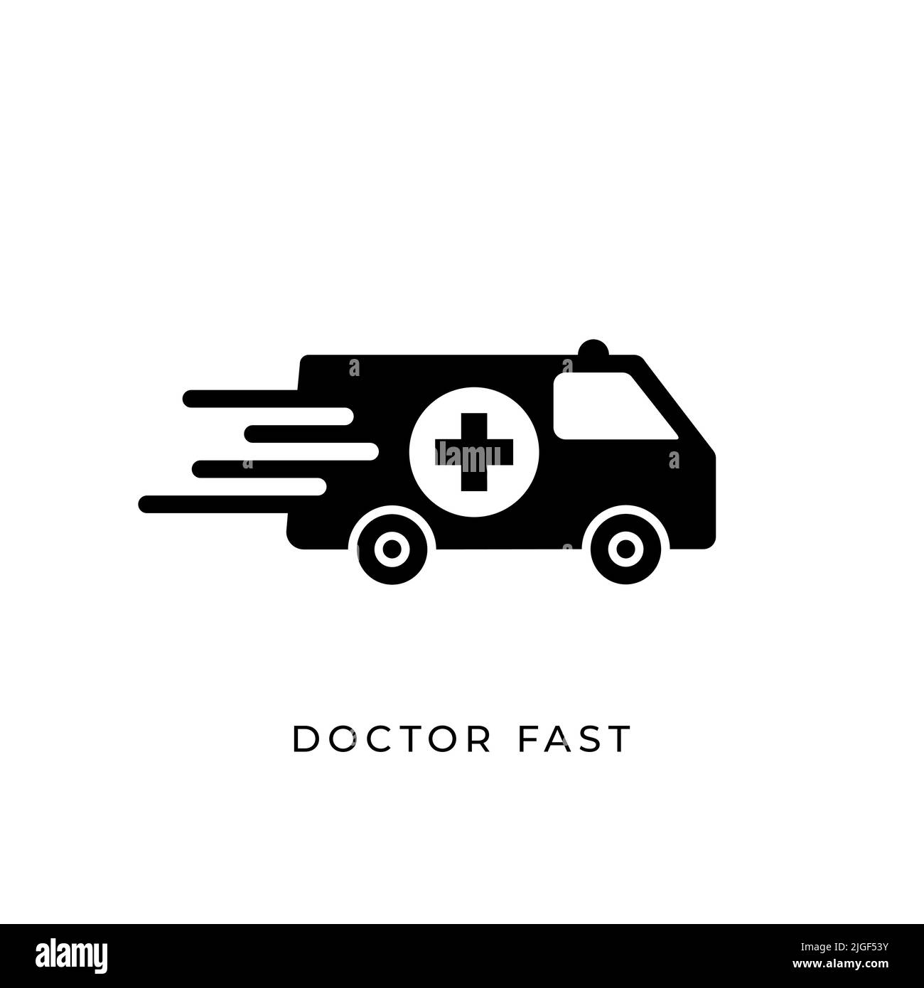 doctor fast icon logo design vector illustration Stock Vector Image ...
