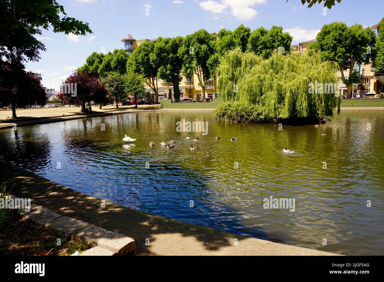 Feltham pond hi-res stock photography and images - Alamy