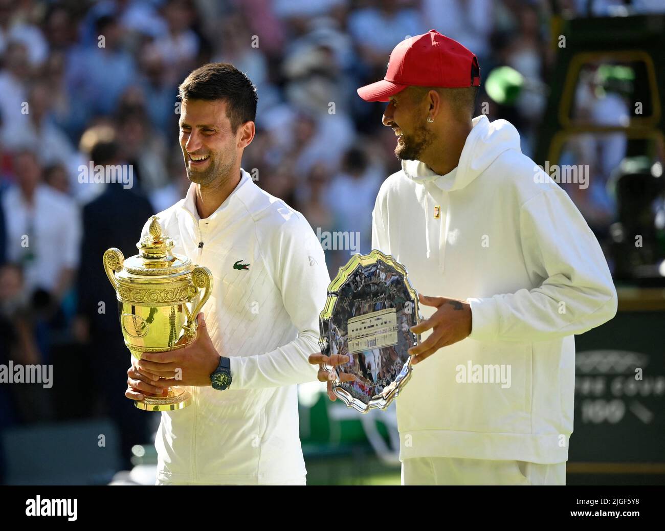 Nick wimbledon runner up trophy hi-res stock photography and images - Alamy