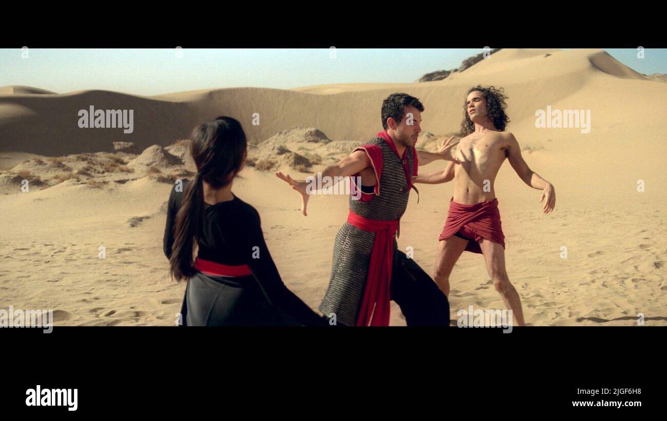 FREIDA PINTO, TOM CULLEN, REECE RITCHIE, DESERT DANCER, 2014 Stock Photo - Alamy