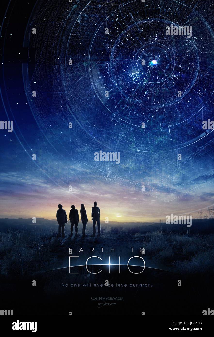 MOVIE POSTER, EARTH TO ECHO, 2014 Stock Photo - Alamy