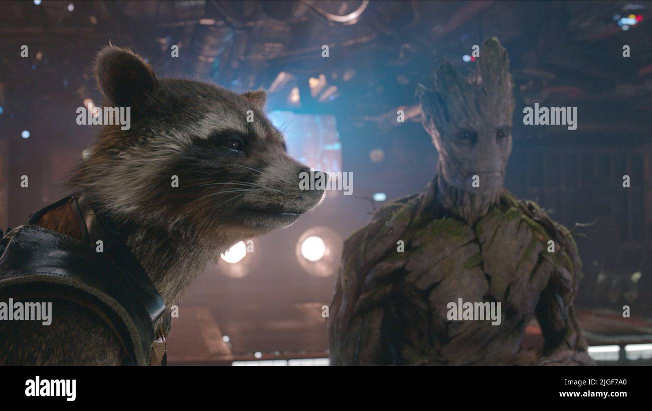ROCKET,GROOT, GUARDIANS OF THE GALAXY, 2014 Stock Photo - Alamy