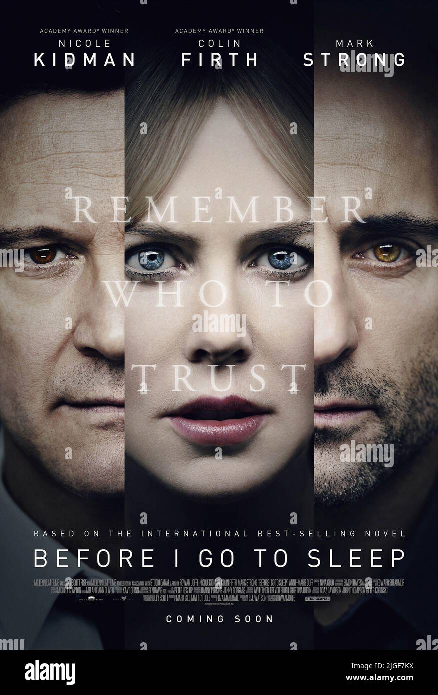 COLIN FIRTH, NICOLE KIDMAN, MARK STRONG POSTER, BEFORE I GO TO SLEEP ...
