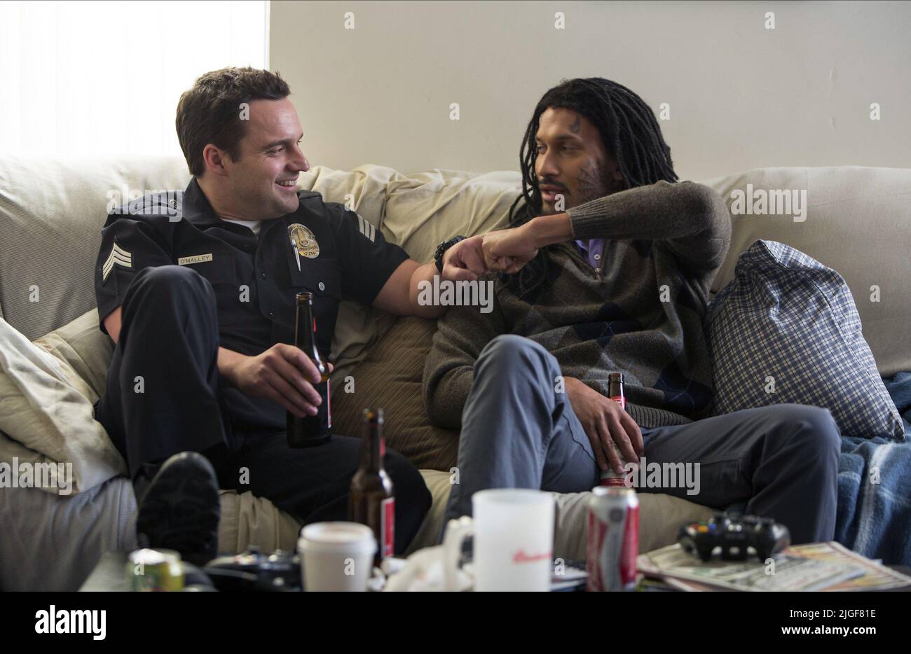 JAKE JOHNSON, KEEGAN-MICHAEL KEY, LET'S BE COPS, 2014 Stock Photo - Alamy