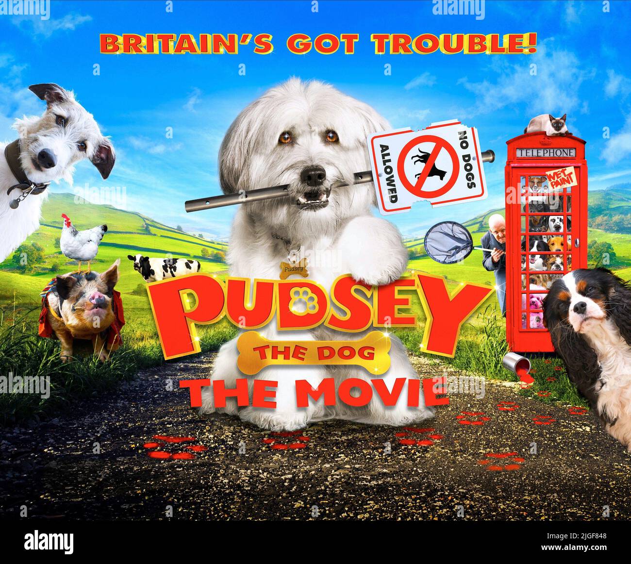 PUDSEY POSTER, PUDSEY THE DOG: THE MOVIE, 2014 Stock Photo - Alamy