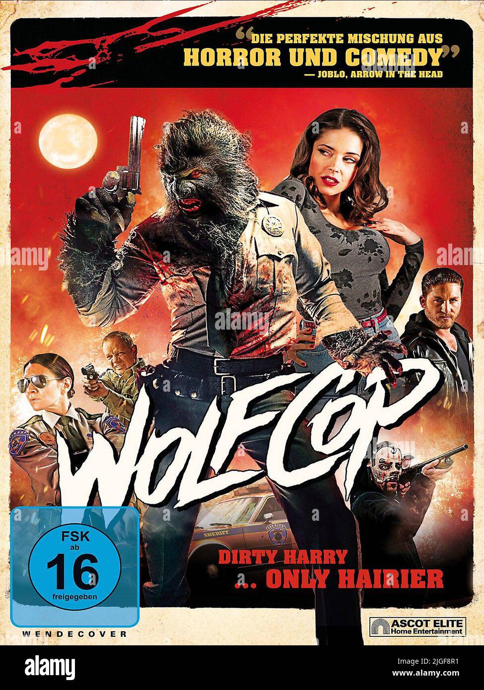 AMY MATYSIO, SARAH LIND MOVIE POSTER, WOLFCOP, 2014 Stock Photo - Alamy