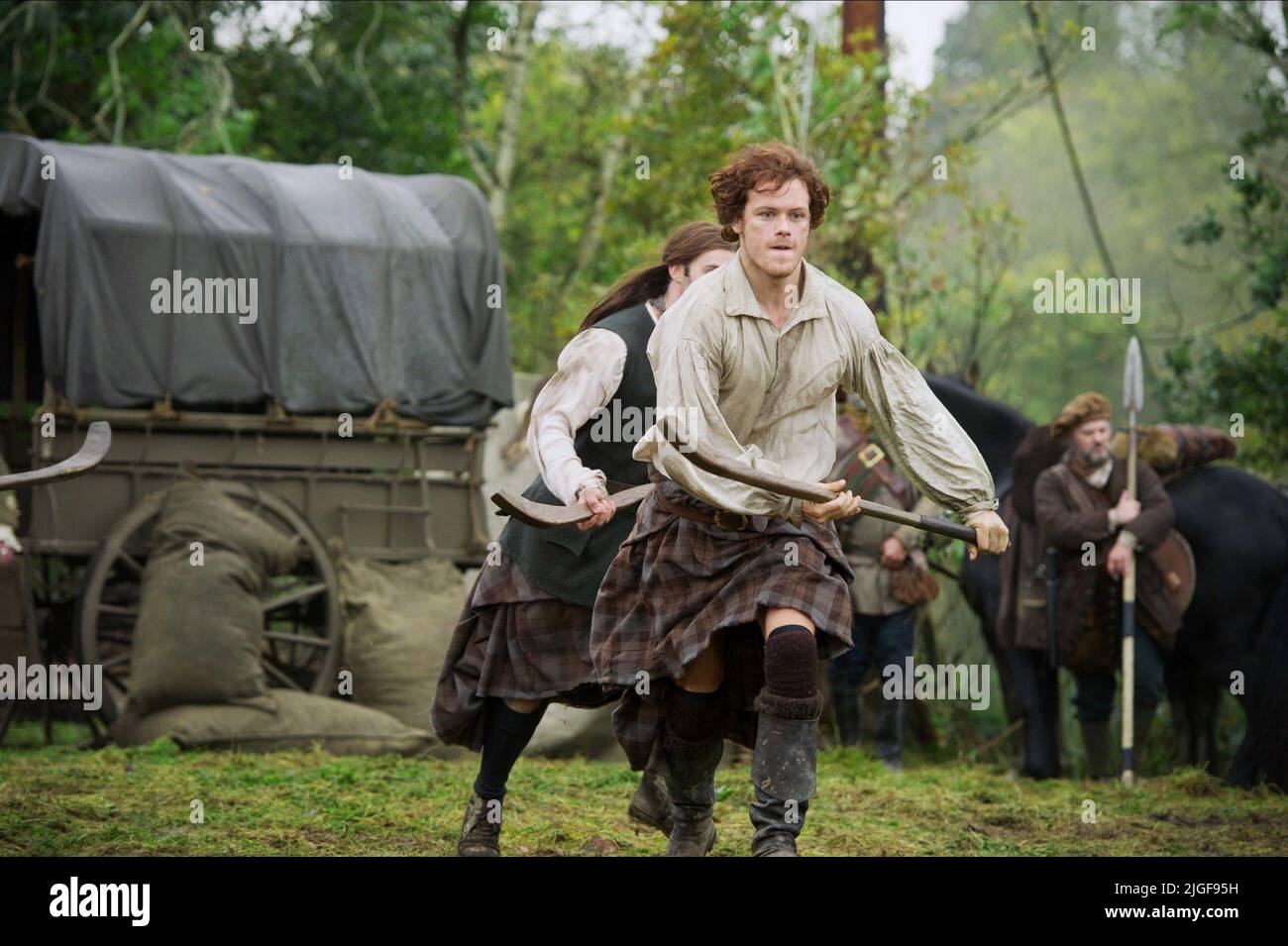 SAM HEUGHAN, OUTLANDER, 2014 Stock Photo - Alamy