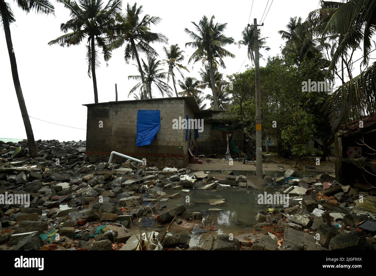 July 9, 2022, Kochi, Kerala, India: Chellanam in Ernakulam district is ...