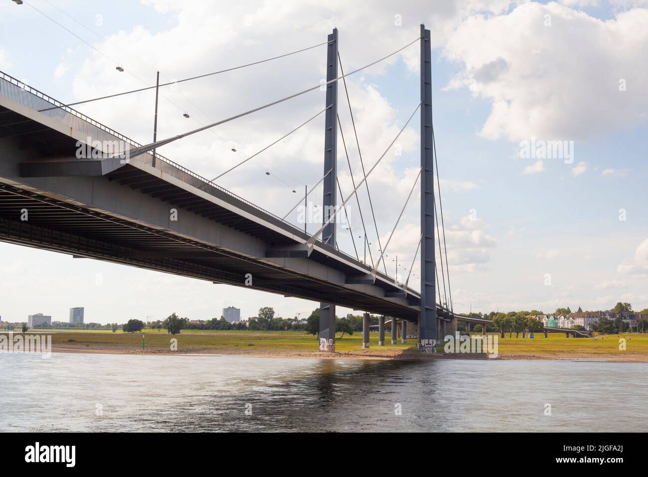 Dusseldorf city bridge river hi-res stock photography and images - Alamy