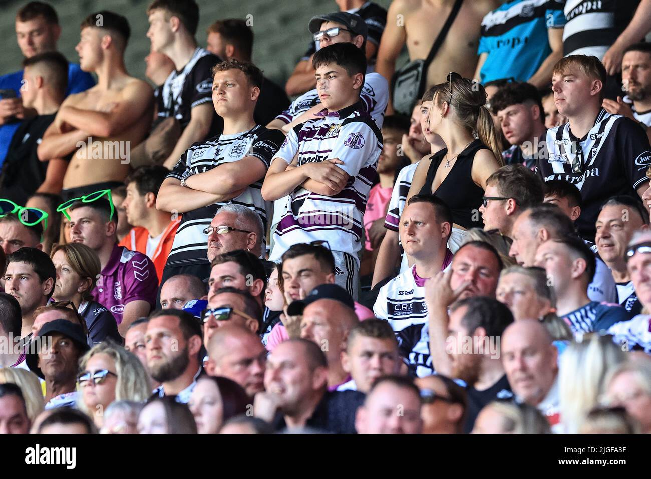 Hull FC fans watch on Stock Photo - Alamy