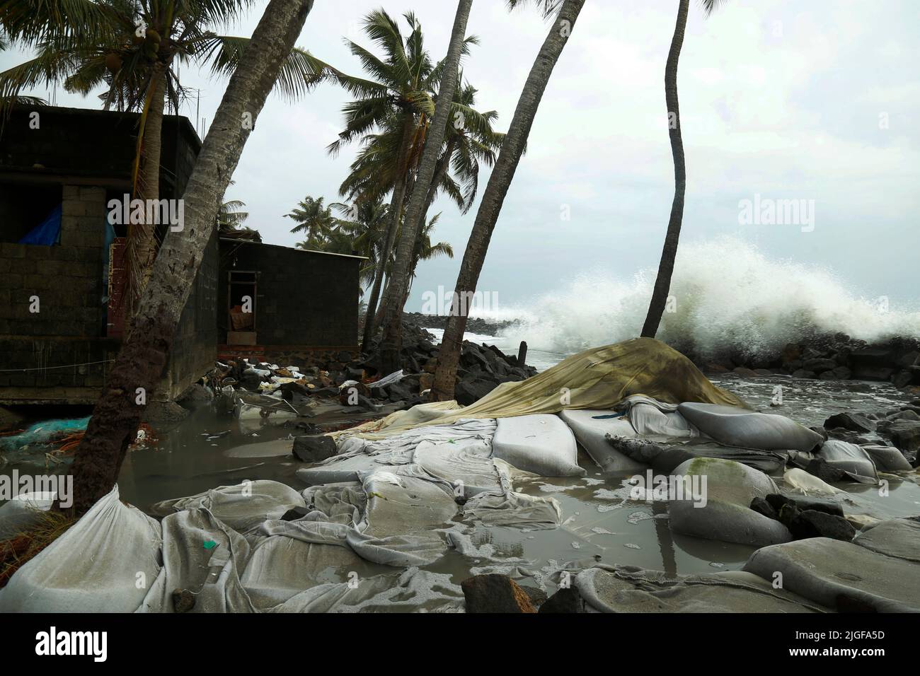 July 9, 2022, Kochi, Kerala, India: Chellanam in Ernakulam district is ...