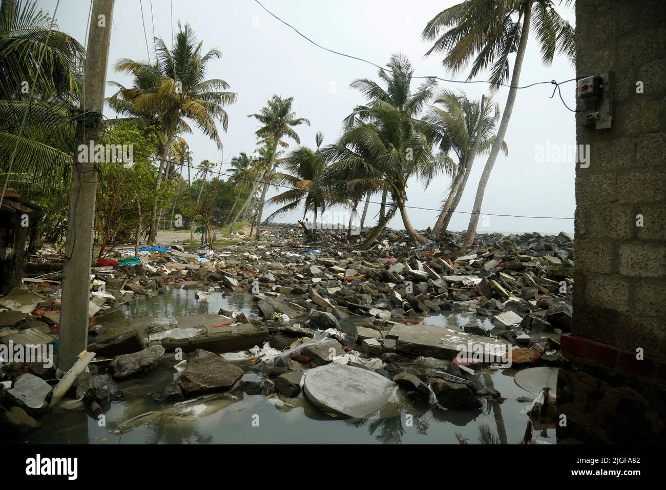 July 9, 2022, Kochi, Kerala, India: Chellanam in Ernakulam district is ...