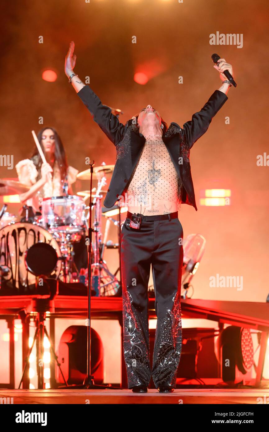 Torchio Ethan (Maneskin), David Damiano (Maneskin). Maneskin concert in ...