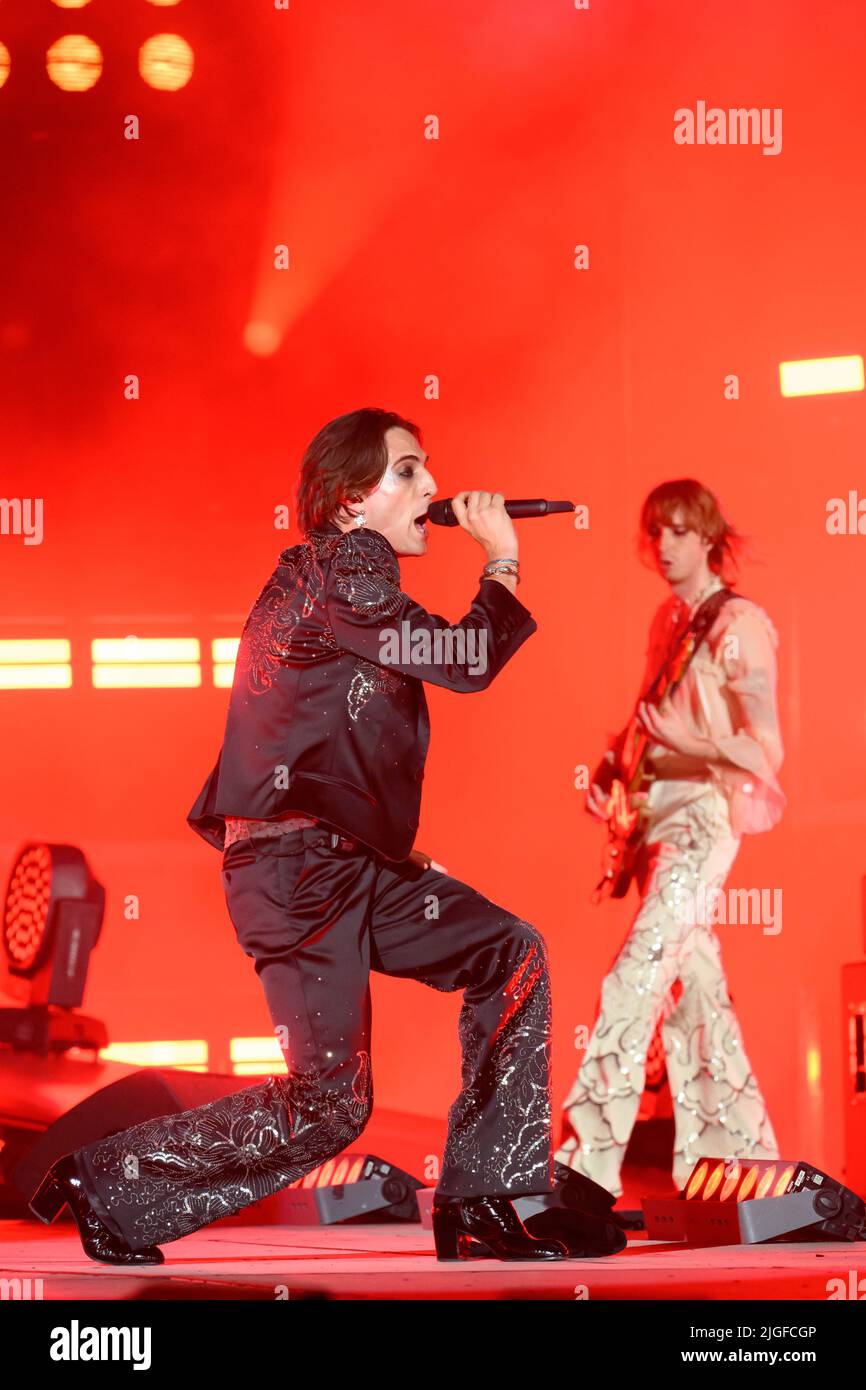David Damiano (Maneskin), Raggi Thomas (Maneskin) Maneskin concert in ...
