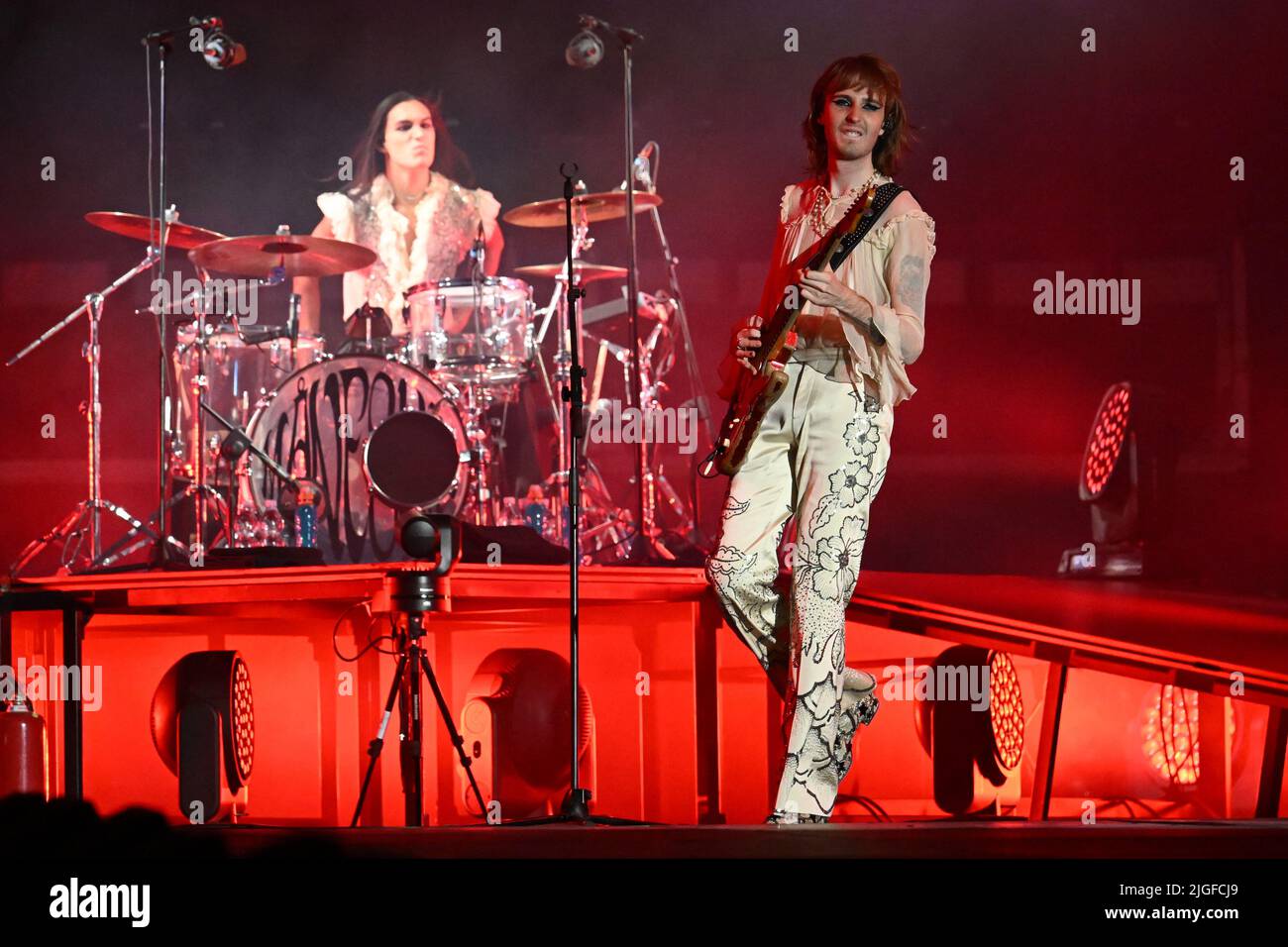 Torchio Ethan (Maneskin), David Damiano (Maneskin). Maneskin concert in ...