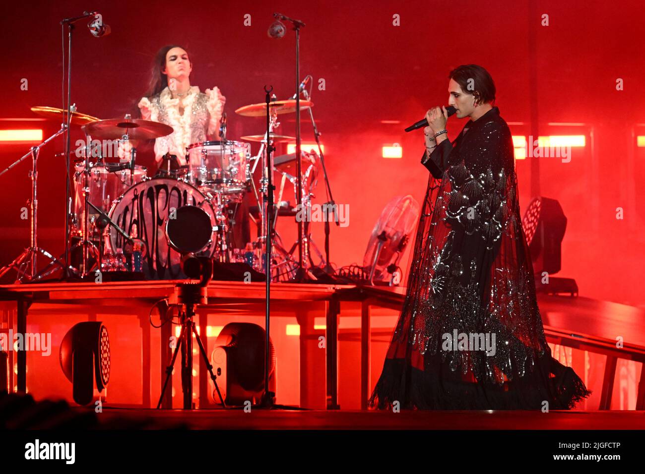 Torchio Ethan (Maneskin), David Damiano (Maneskin). Maneskin concert in ...