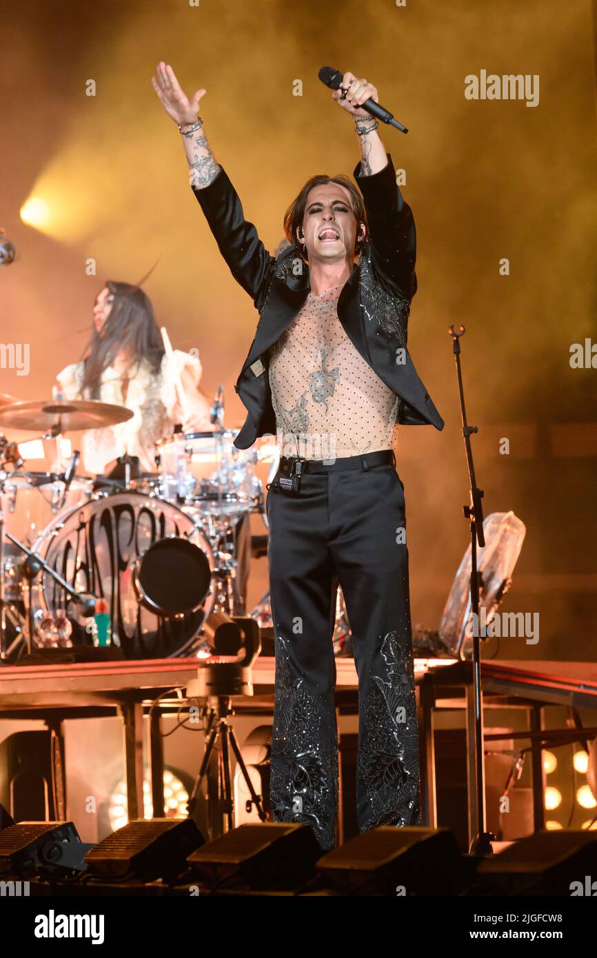 Torchio Ethan (Maneskin), David Damiano (Maneskin). Maneskin concert in ...