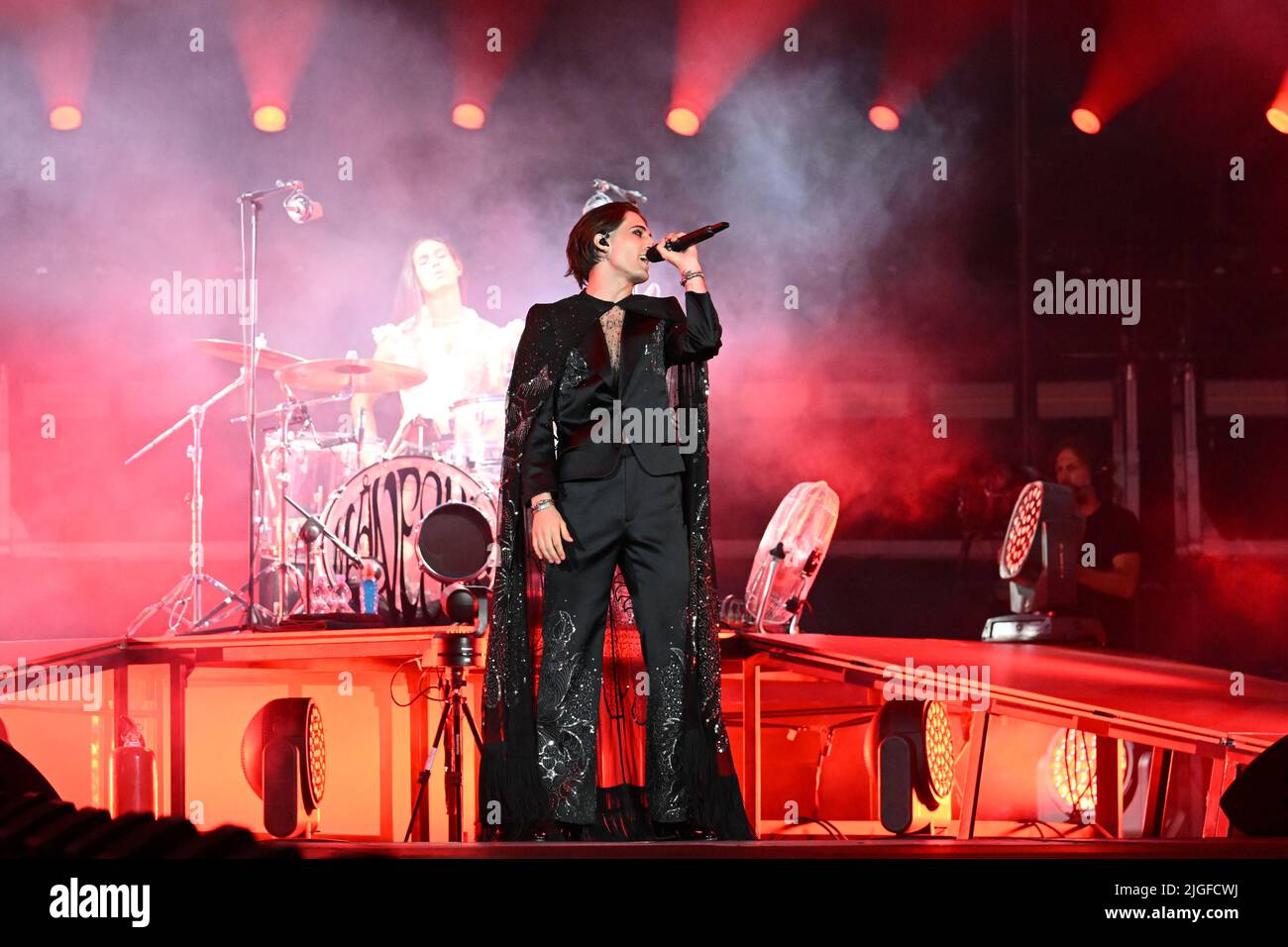 Torchio Ethan (Maneskin), David Damiano (Maneskin). Maneskin concert in ... Torchio Ethan (Maneskin), David Damiano (Maneskin). Maneskin concert in ...