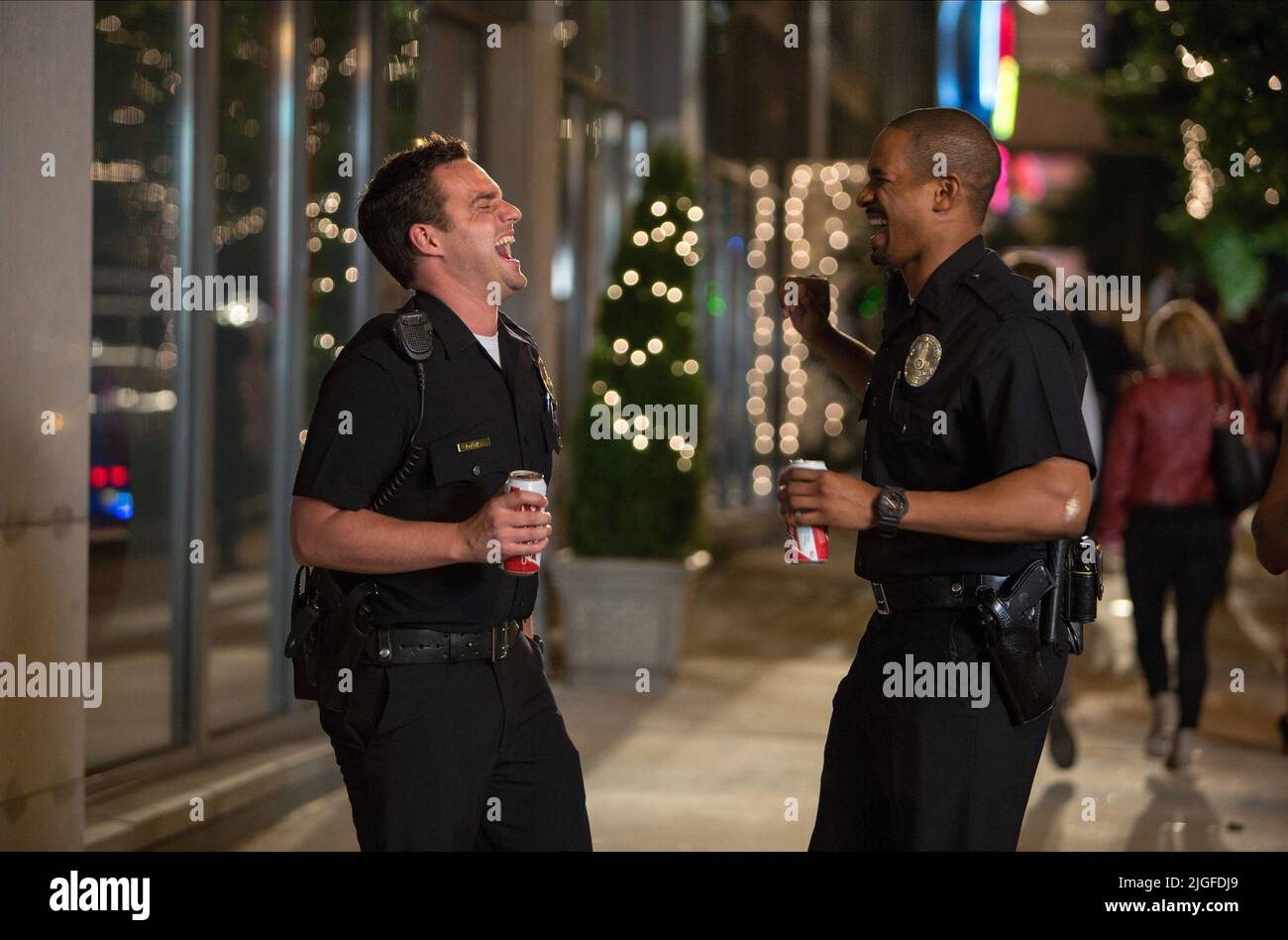 JOHNSON,JR., LET'S BE COPS, 2014 Stock Photo - Alamy