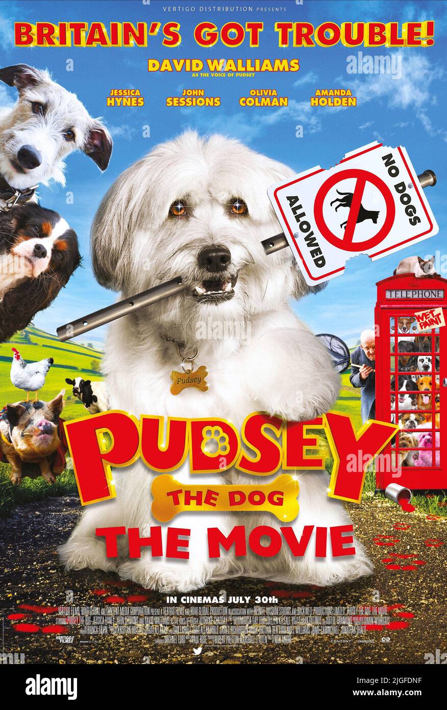 PUDSEY POSTER, PUDSEY THE DOG: THE MOVIE, 2014 Stock Photo - Alamy