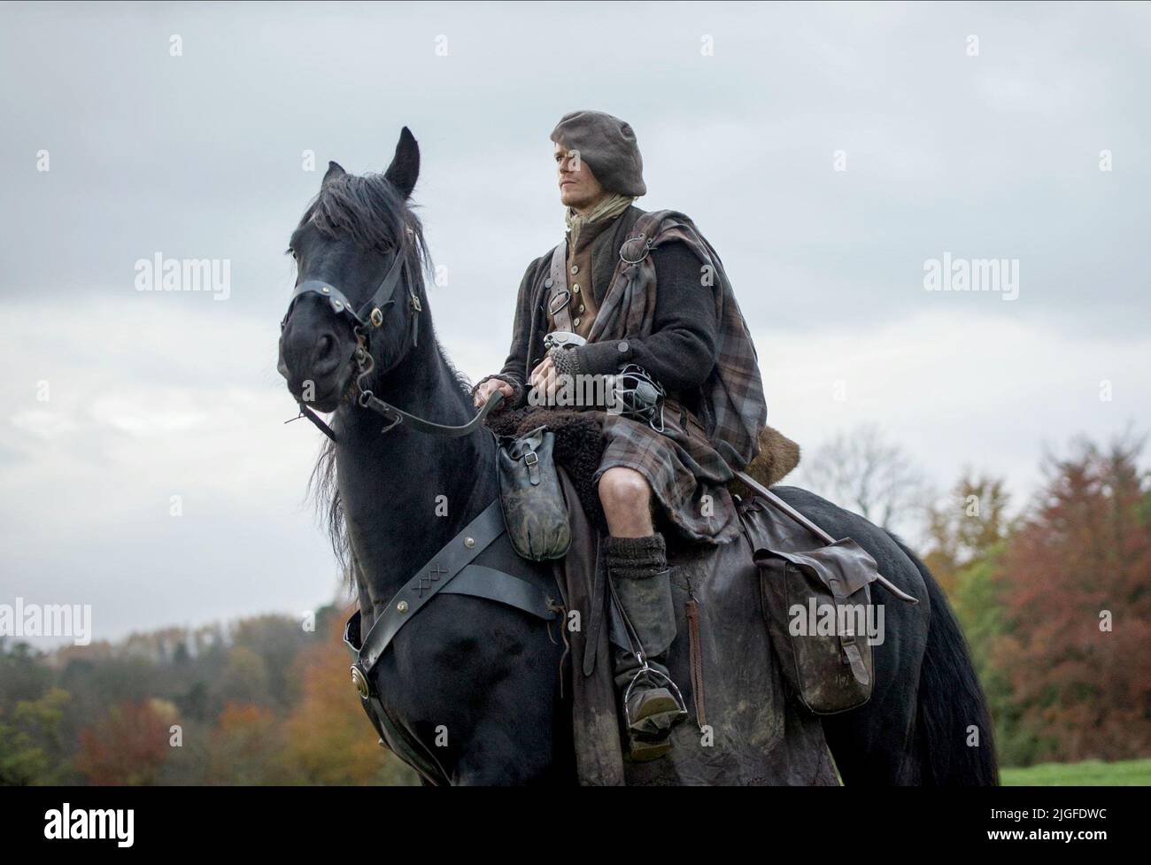 SAM HEUGHAN, OUTLANDER, 2014 Stock Photo - Alamy
