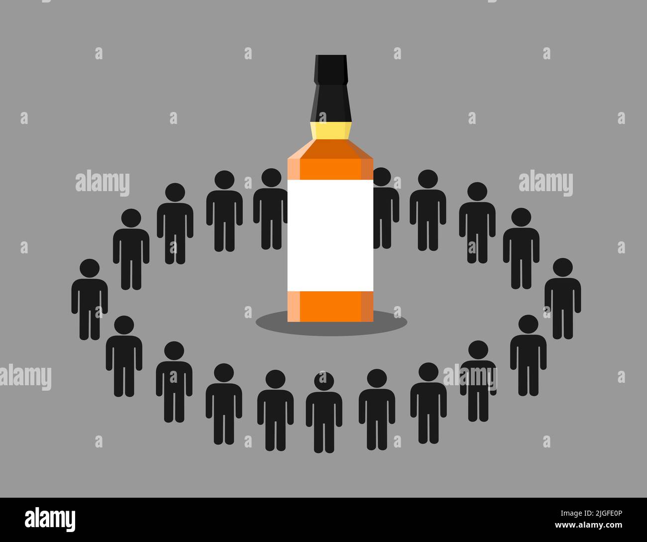Rehab - meeting of alcohol addicts. People are sharing problem of ...