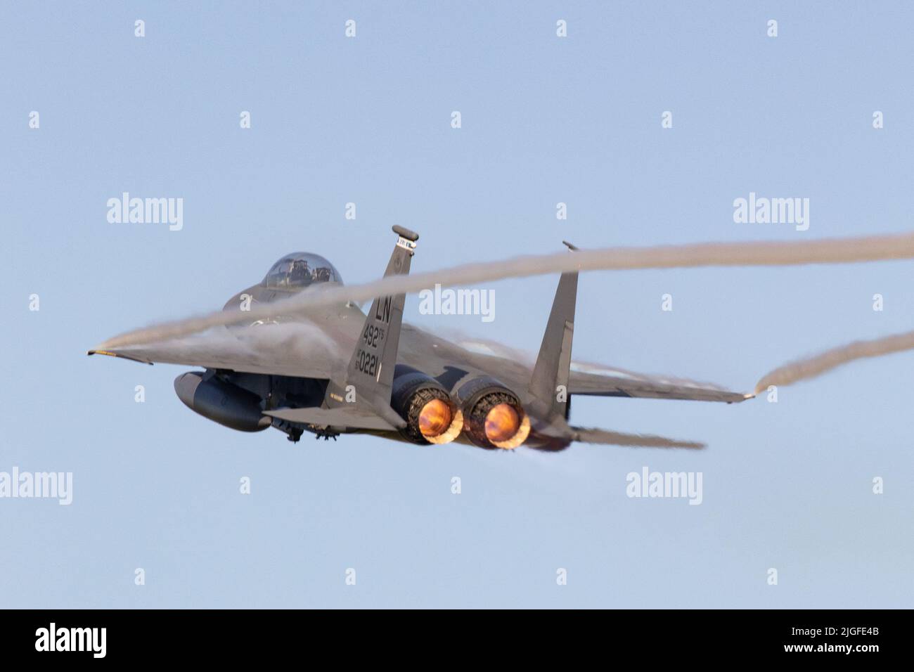 McDonnell Douglas F-15E Strike Eagle at RAF Lakenheath Stock Photo - Alamy