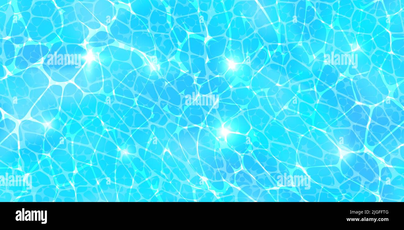 Endless ocean surface top view seamless texture with sunlight glare ...
