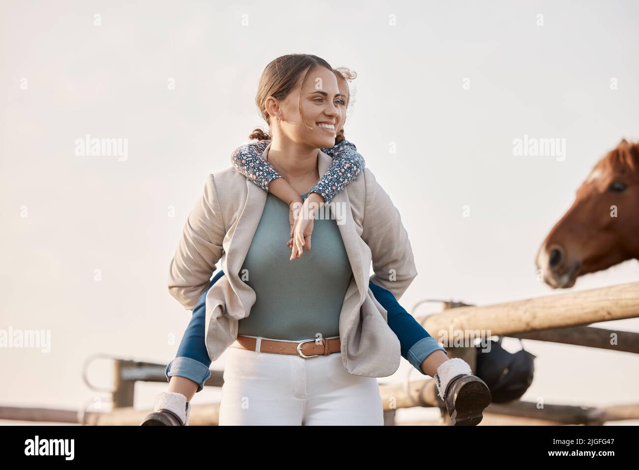 Lets give this one a try. an adorable little girl enjoying a piggyback ...