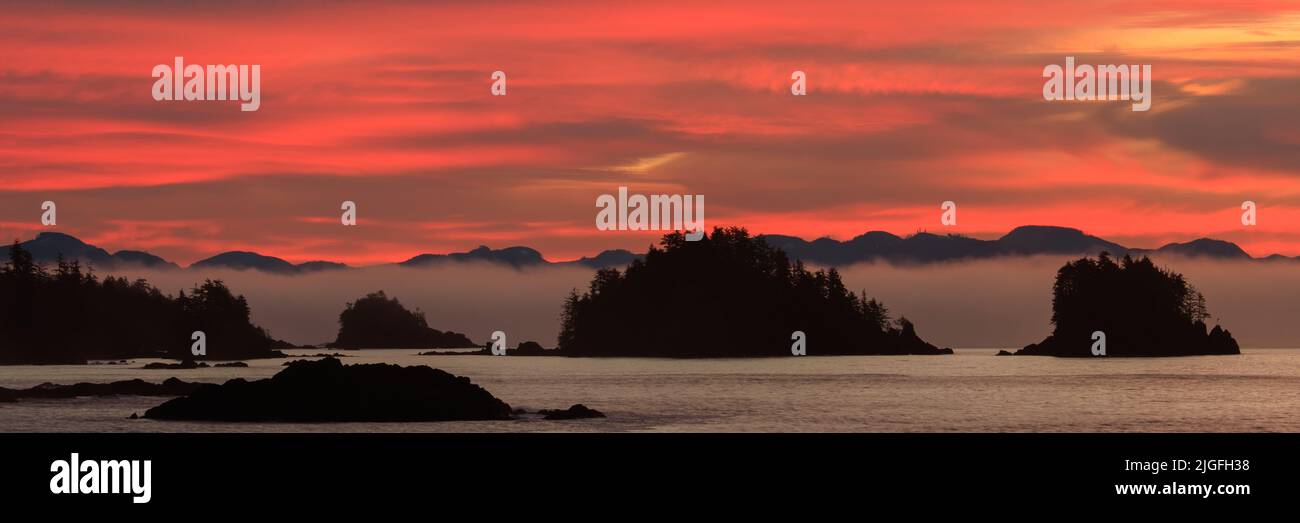 A mesmerizing view of the golden sunset over the sea Stock Photo - Alamy