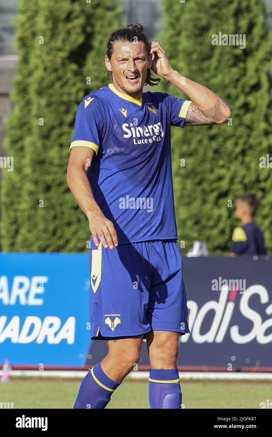 Milan Djuric of Hellas Verona FCduring Hellas Verona vs US Primiero, 1Â ...