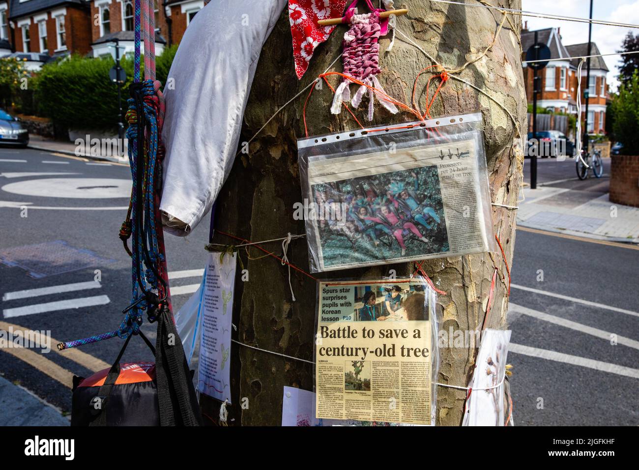 Haringey tree protectors hi-res stock photography and images - Alamy