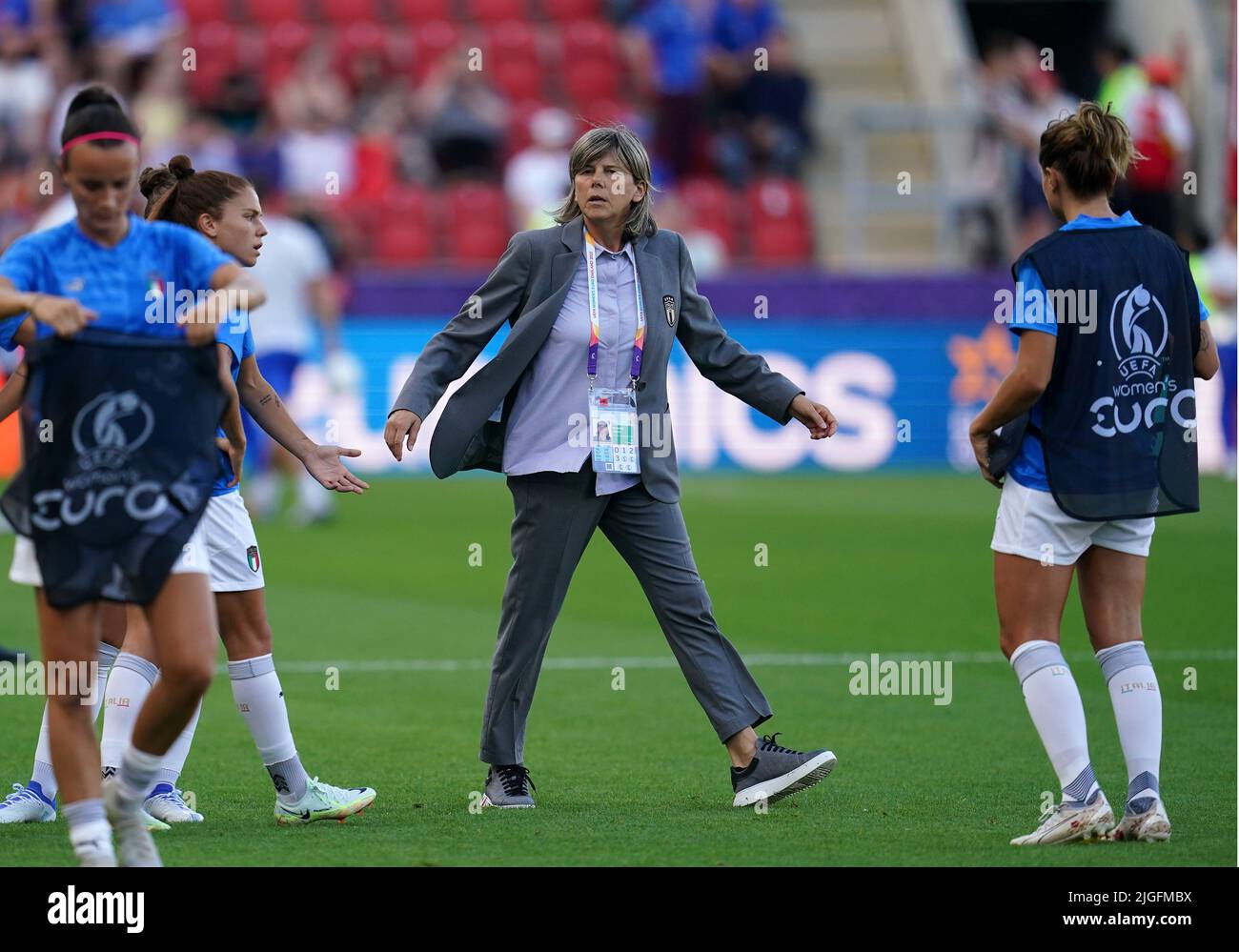 Italy head coach Milena Bertolini during the UEFA Women's Euro 2022 ...