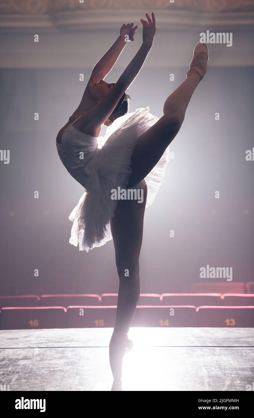 Ballet is one of the most grueling sports. a ballerina performing her ...