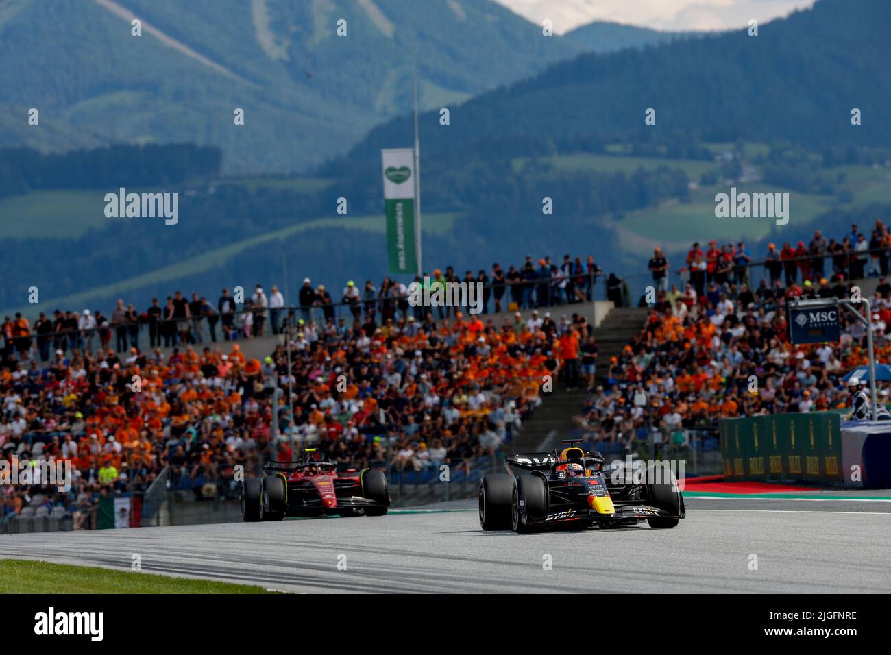 #1 Max Verstappen (NLD, Oracle Red Bull Racing), #55 Carlos Sainz (ESP ...