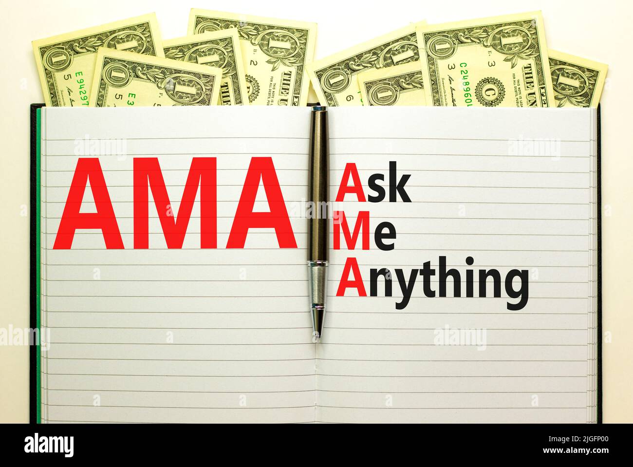 AMA ask me anything symbol. Concept words AMA ask me anything on white ...